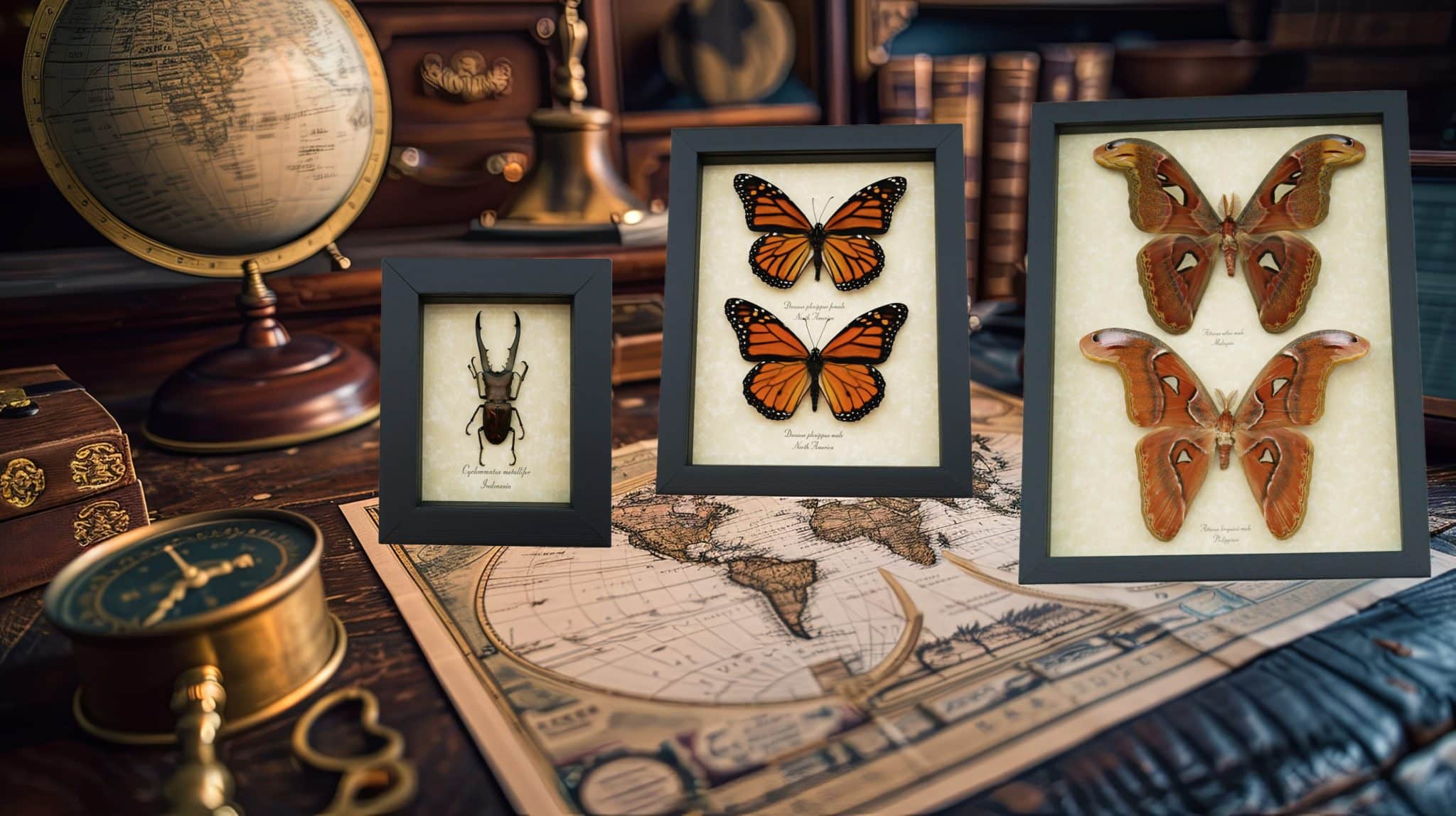 Framed Butterflies - Butterfly Designs USA - Real Insect taxidermy Art