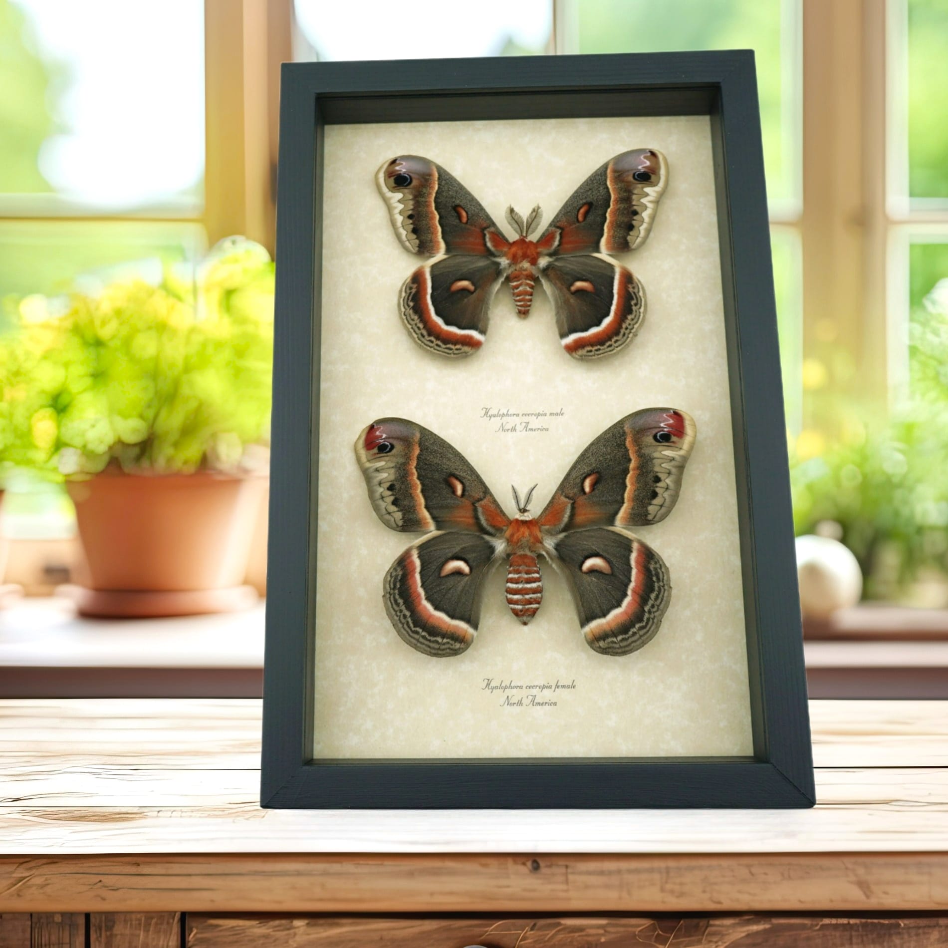 Moths from around the world - large variety of framed moth displays